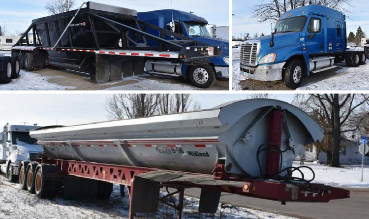 Semis, Side Dumps and Belly Dumps