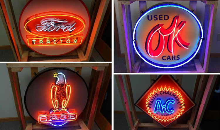 (4) New Classic Neon Signs