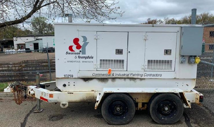 1998 International 4700 4X2, Ingersoll Rand Air Compressor, Generac ...