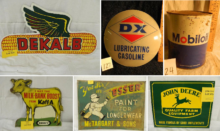 Collectible Signs and Cans