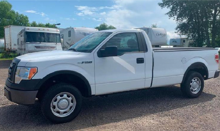 (3) Cube Trucks & 2010 Ford F-150