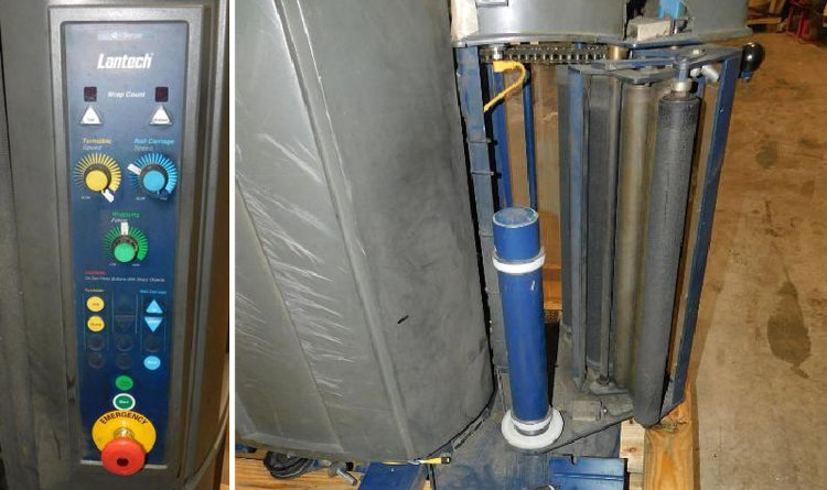 Lantech Q-300 Semi-Automatic Stretch Wrapper