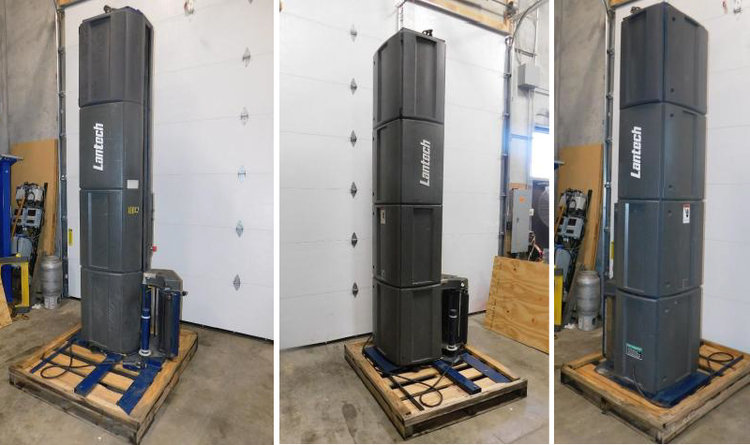 Lantech Q-300 Semi-Automatic Stretch Wrapper