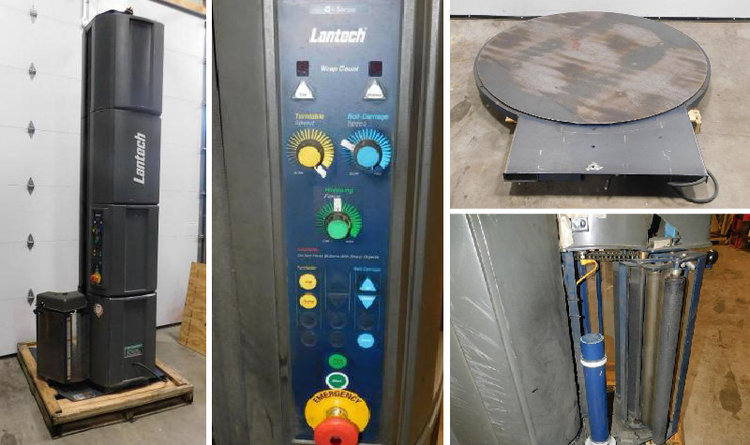 Lantech Q-300 Semi-Automatic Stretch Wrapper