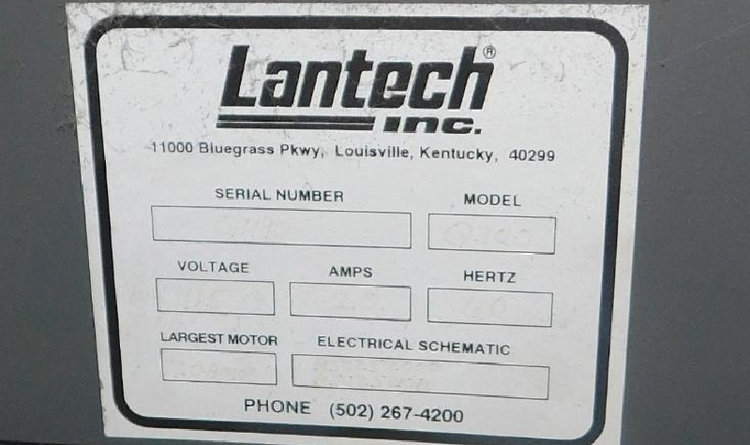 Lantech Q-300 Semi-Automatic Stretch Wrapper