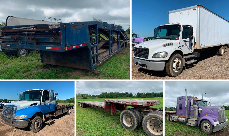 Sun Valley 7-Car Hauler, 2001 Kenworth W900L, 2010 Fontaine 53’ Step ...