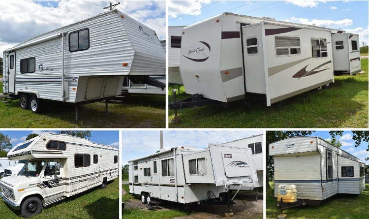 (18) Units: Motorhomes, Travel Trailers & 5th Wheels