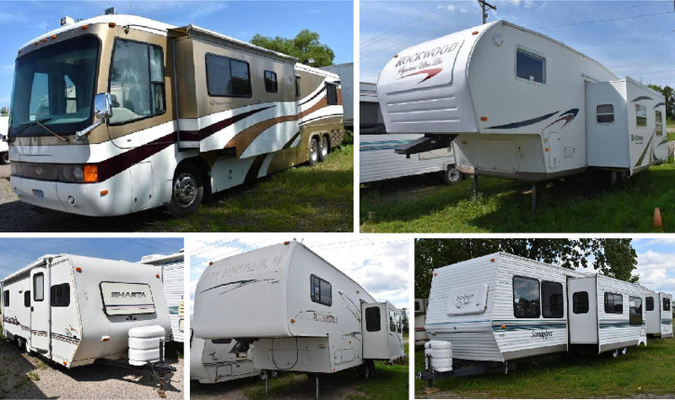 (18) Units: Motorhomes, Travel Trailers & 5th Wheels