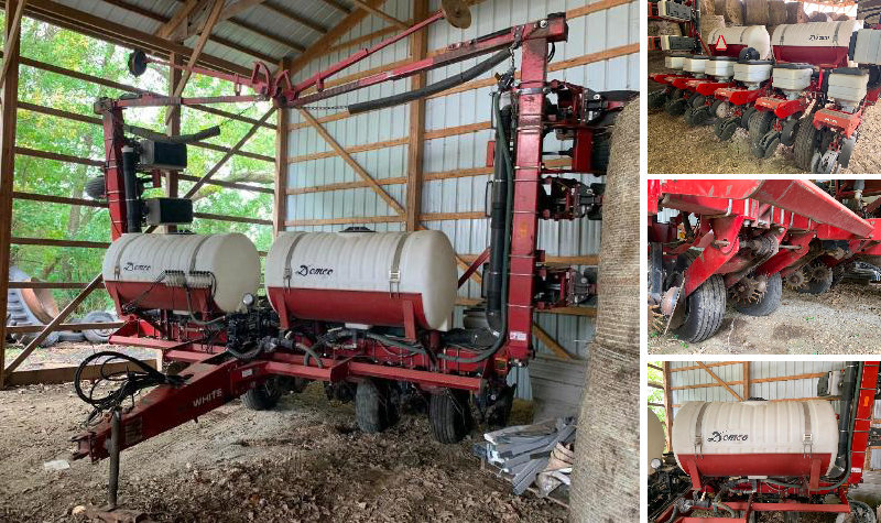 Agco White 6122 12-Row Planter, New Bucket, Fenders & Dual Tractor Tires