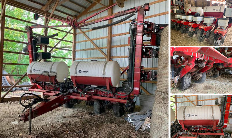 Agco White 6122 12-Row Planter, New Bucket, Fenders & Dual Tractor Tires