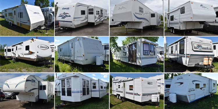 25 Units: (2) Park Models, (1) Toy Hauler, (2) Vehicles, (7) 5th Wheels ...