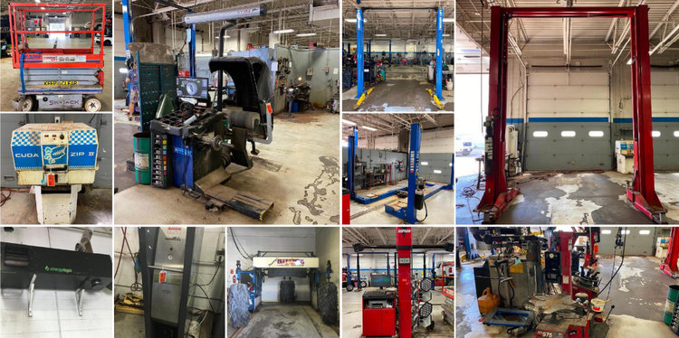 Excess Shop & Parts Room Equipment Due to Store Remodeling