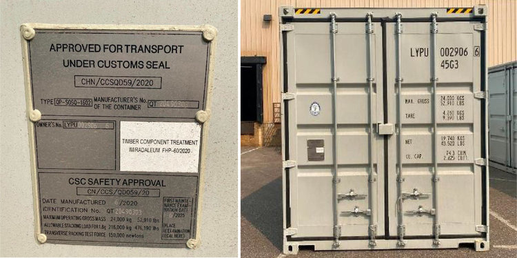 2020 40' Full Open Side Sea Container