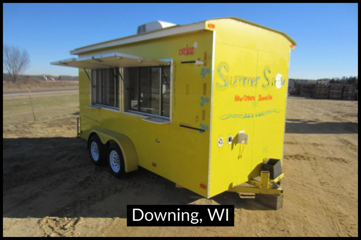 WI Department of Revenue Snow Cone Concession Trailer - Downing, WI