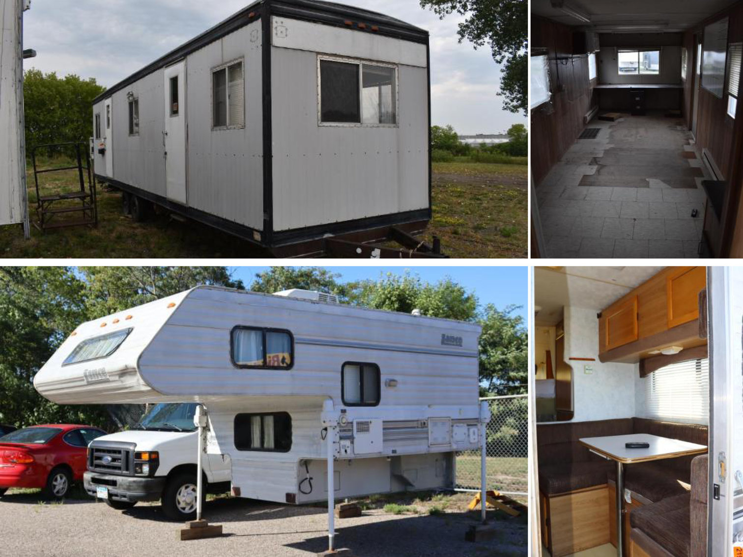 2002 Lance Lite 835 8' 6" Truck Camper & Office Worksite Trailer