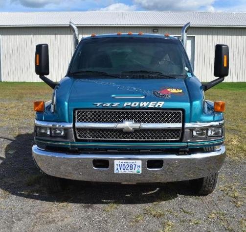 2003 Chevrolet CB C45 Contractors Dump Truck & 2005 Load-Max 28' Tri ...