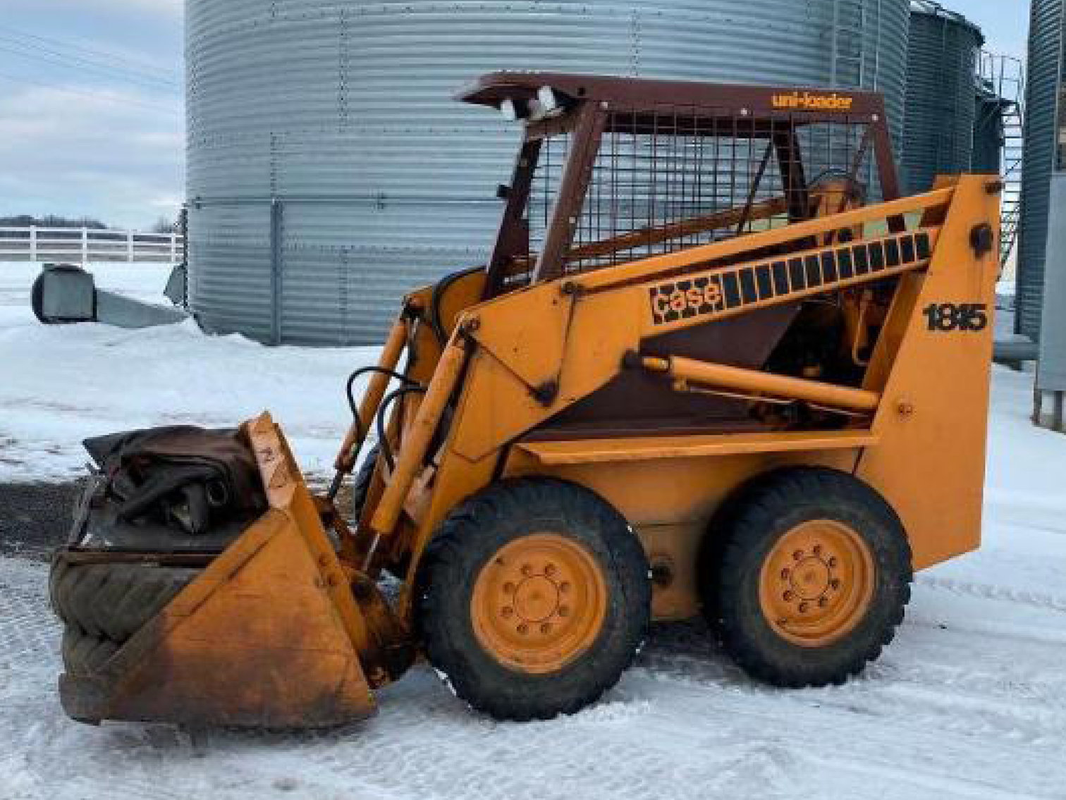 Case 1845 Skid Loader With 62" Bucket