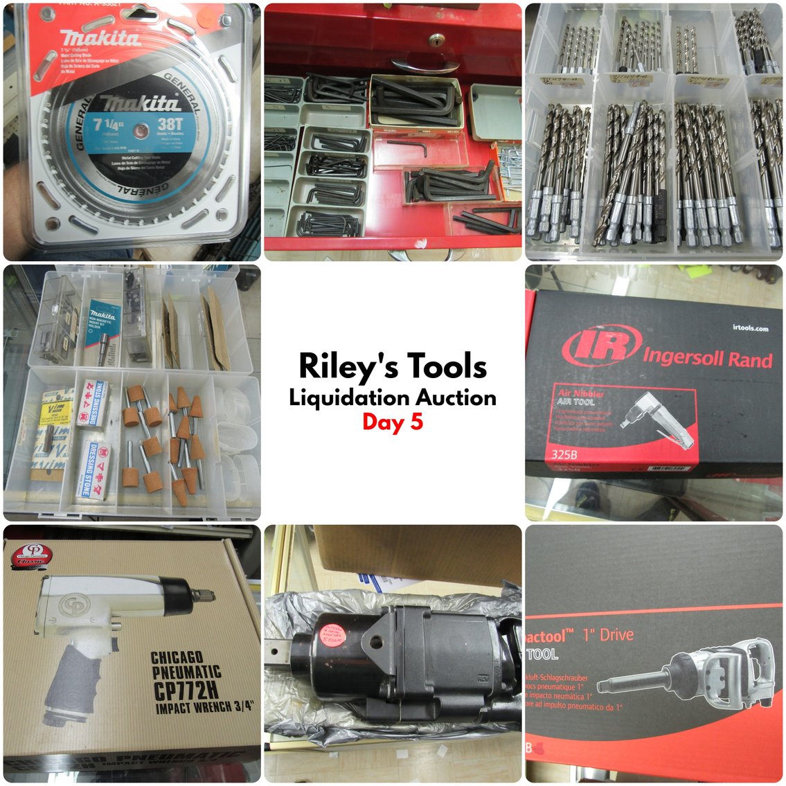 Riley’s Tools Liquidation Auction Day 5