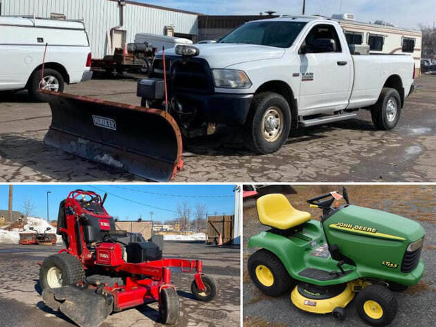 2014 Dodge Ram 2500 With Plow & (2) Riding Lawn Mowers