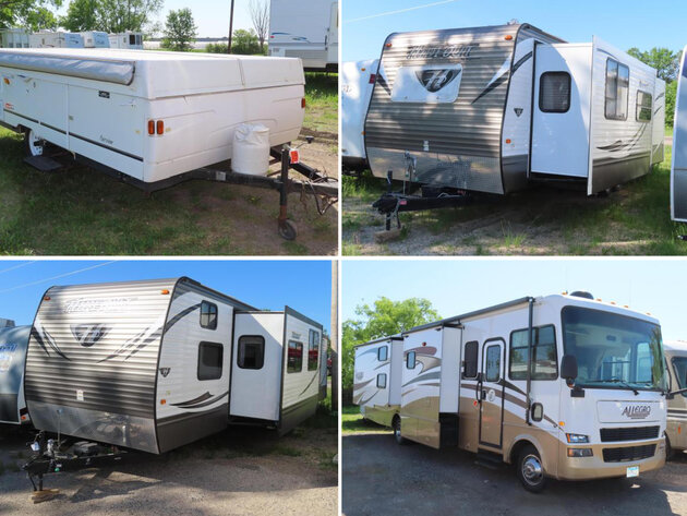 26 Units: Toy Hauler, Motorhome, (5) 5th Wheels, (19) Travel Trailers