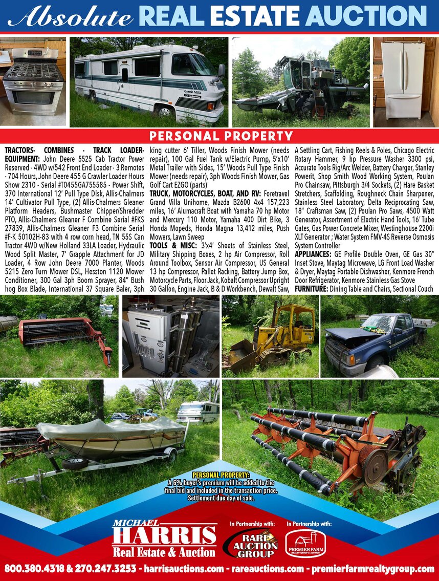 ABSOLUTE ESTATE AUCTION CHILLICOTHE, IL