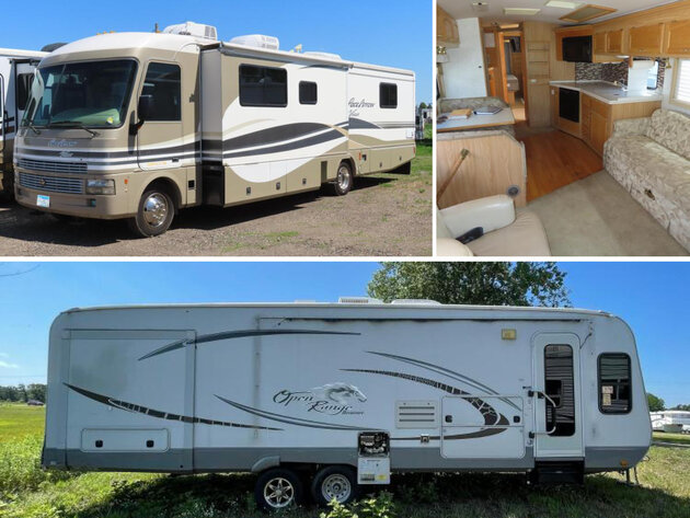 2000 Pace Arrow Vision 36' Motorhome & 2011 Open Range Roamer