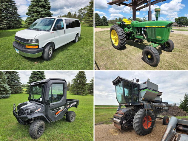 Farm, Vehicles, Trailers, Mowers, Tires & More