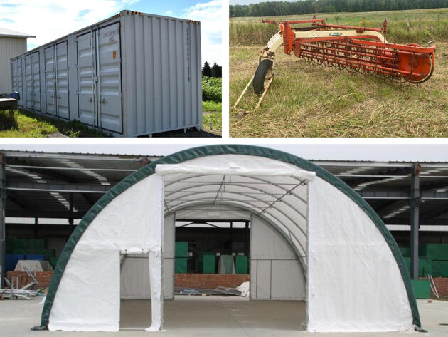 New Storage Buildings & Tool Boxes, New 40' Sea Container, Attachments ...