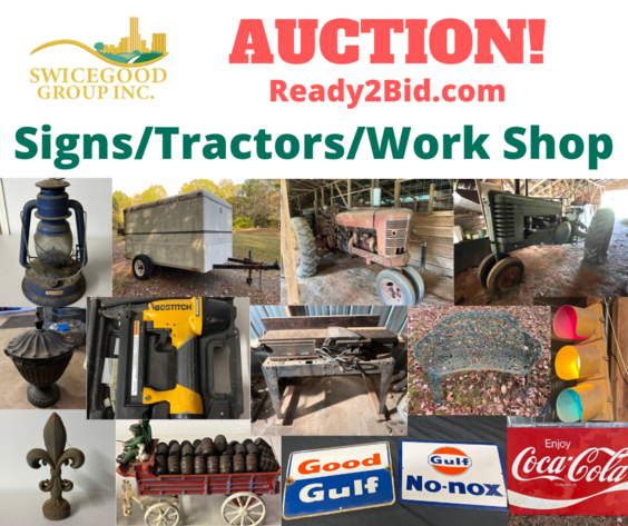 Signs/Tractors/Work Shop