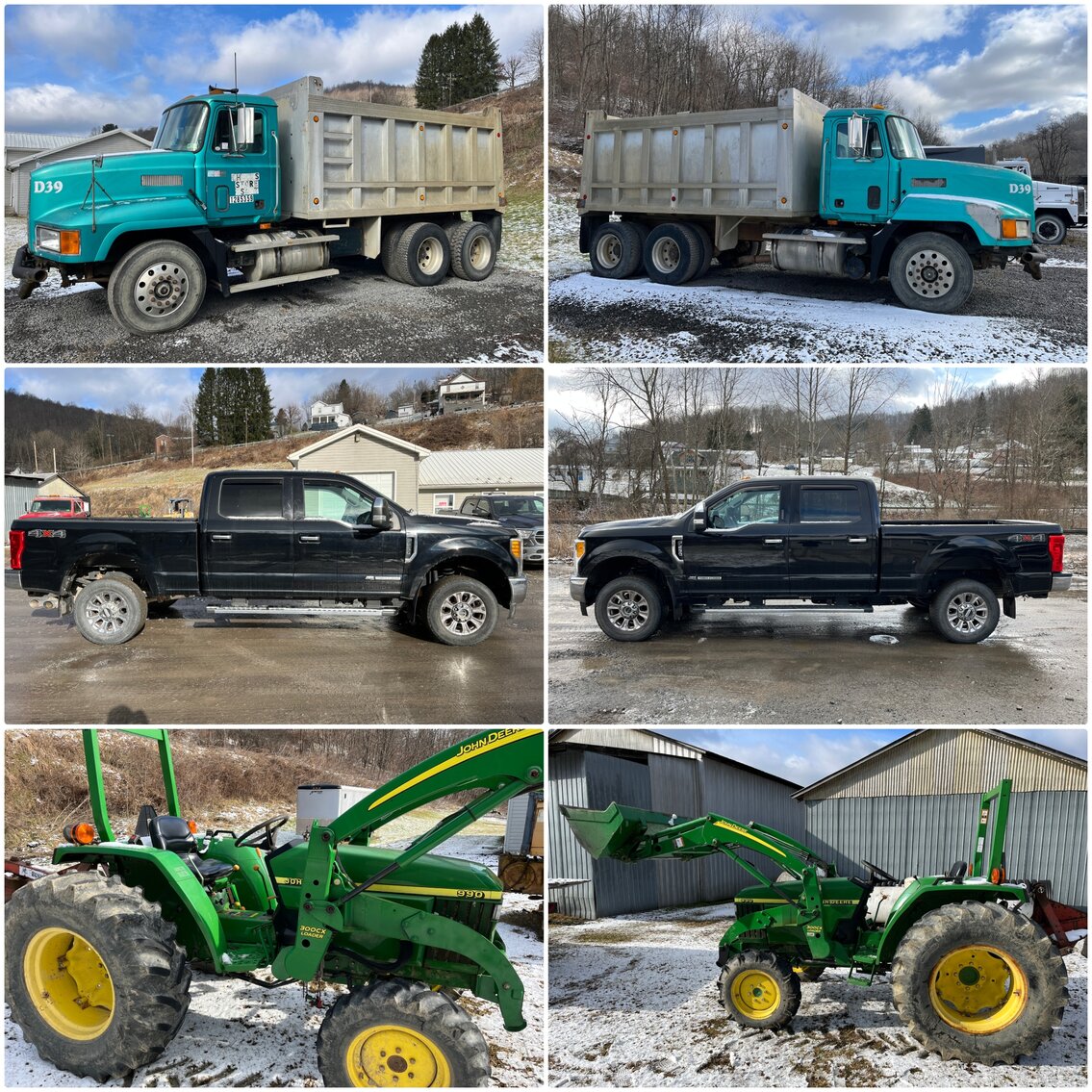 Newburg, WV – ’17 Ford F250 XLT, ’96 Mack Dump Truck, JD 990 Tractor w ...