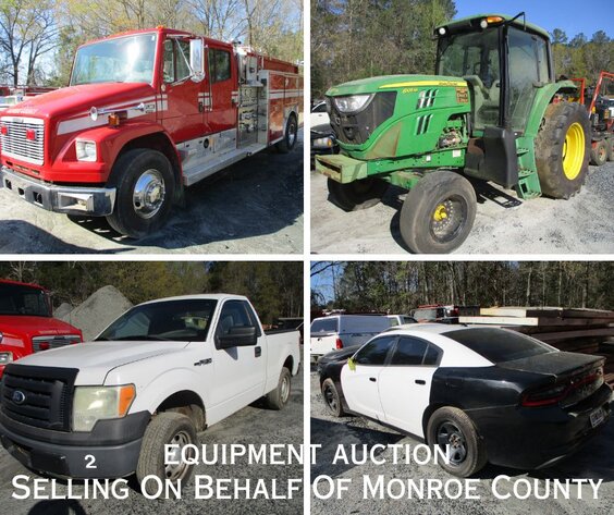 LIVE AUCTION - ABSOLUTE AUCTION - Selling Equipment On Behalf Of Monroe ...