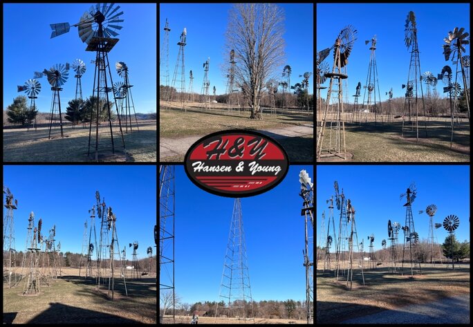 Collection of Antique Windmills & Parts - Holmen, WI