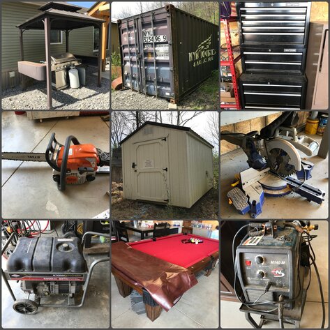 Clarksburg, WV – Conex Box, Storage Shed, Home Items, Tools, Pool Table ...