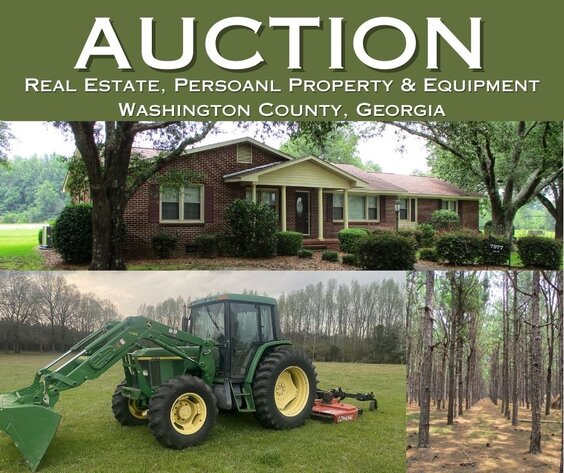 LIVE AUCTION - Home situated on 5.49 acres & 12 acres with planted long ...
