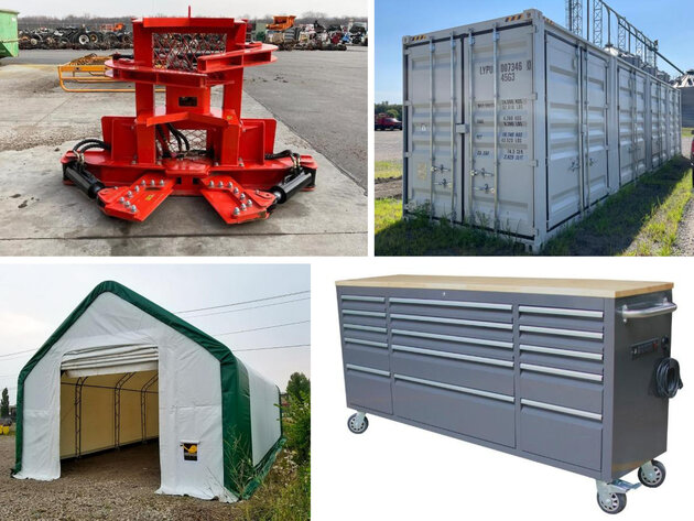 Sea Containers, New Attachments, New Storage Buildings, New Tool Benches