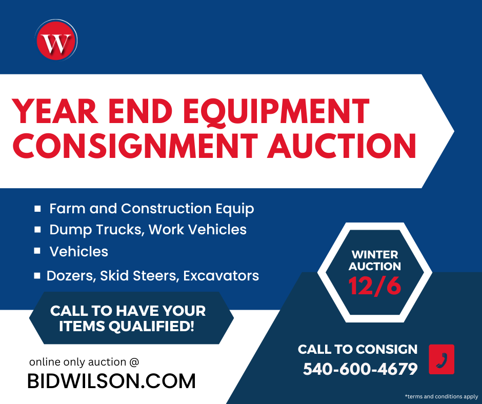 Year End Equipment Consignment Auction