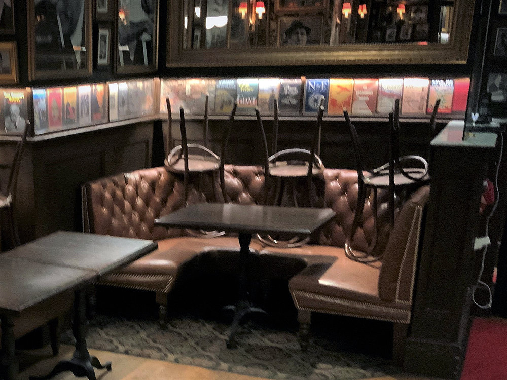 Tufted Brown Leather Booth Benches