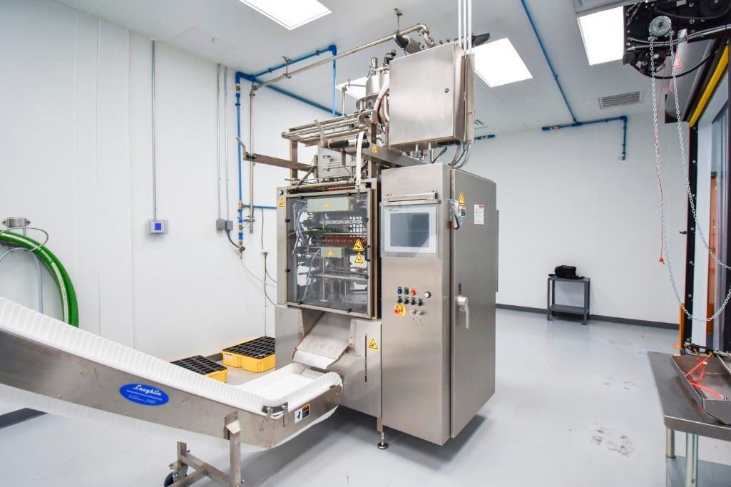 **SOLD** MJK0621 Fast Pack Winpak W-18 Pouching Machine With Tooling and Conveyor