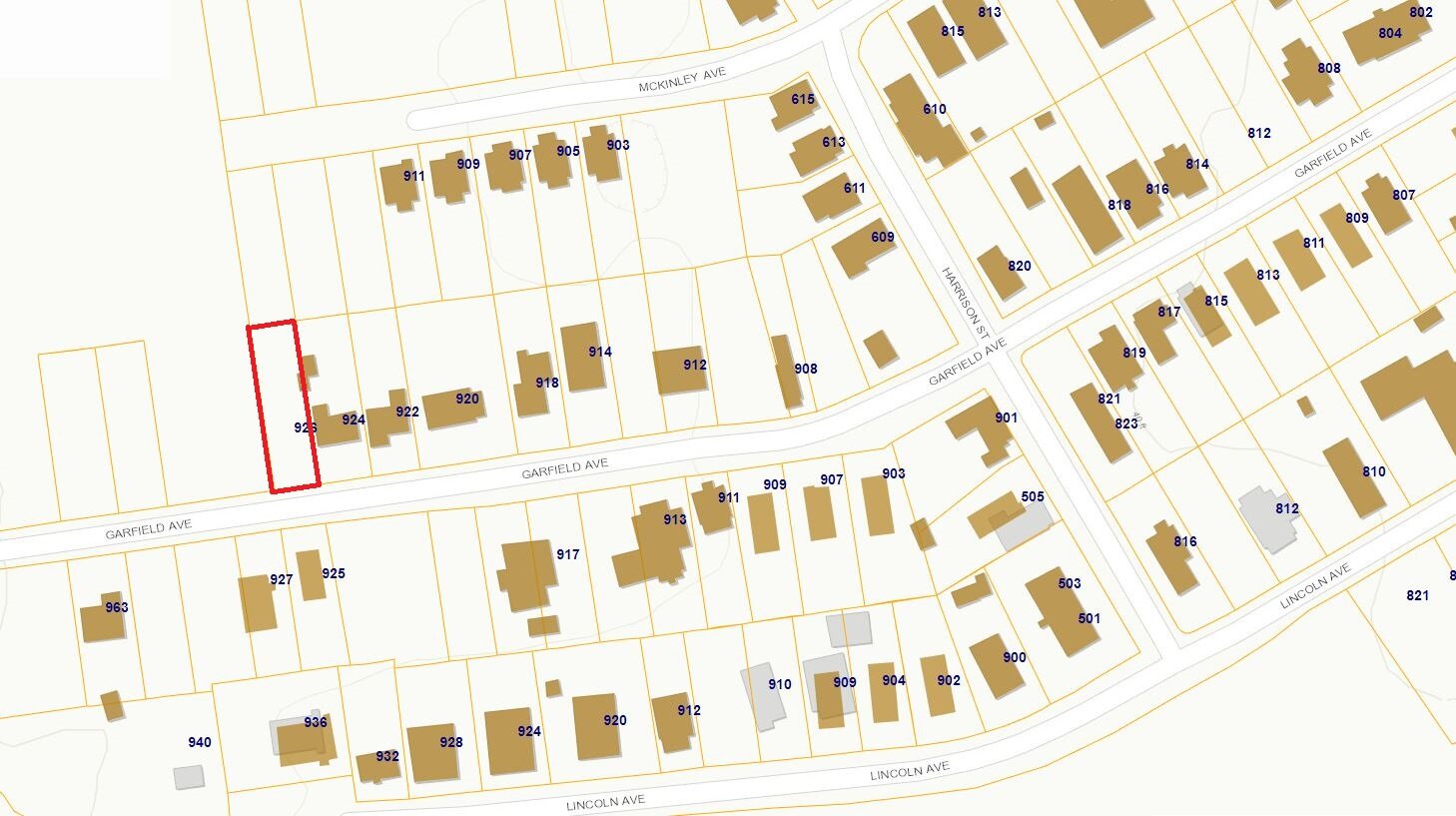 Lot 5 - Left of 924 Garfield Ave.