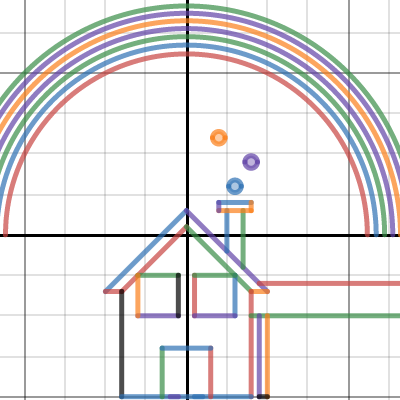 House With RAinbow