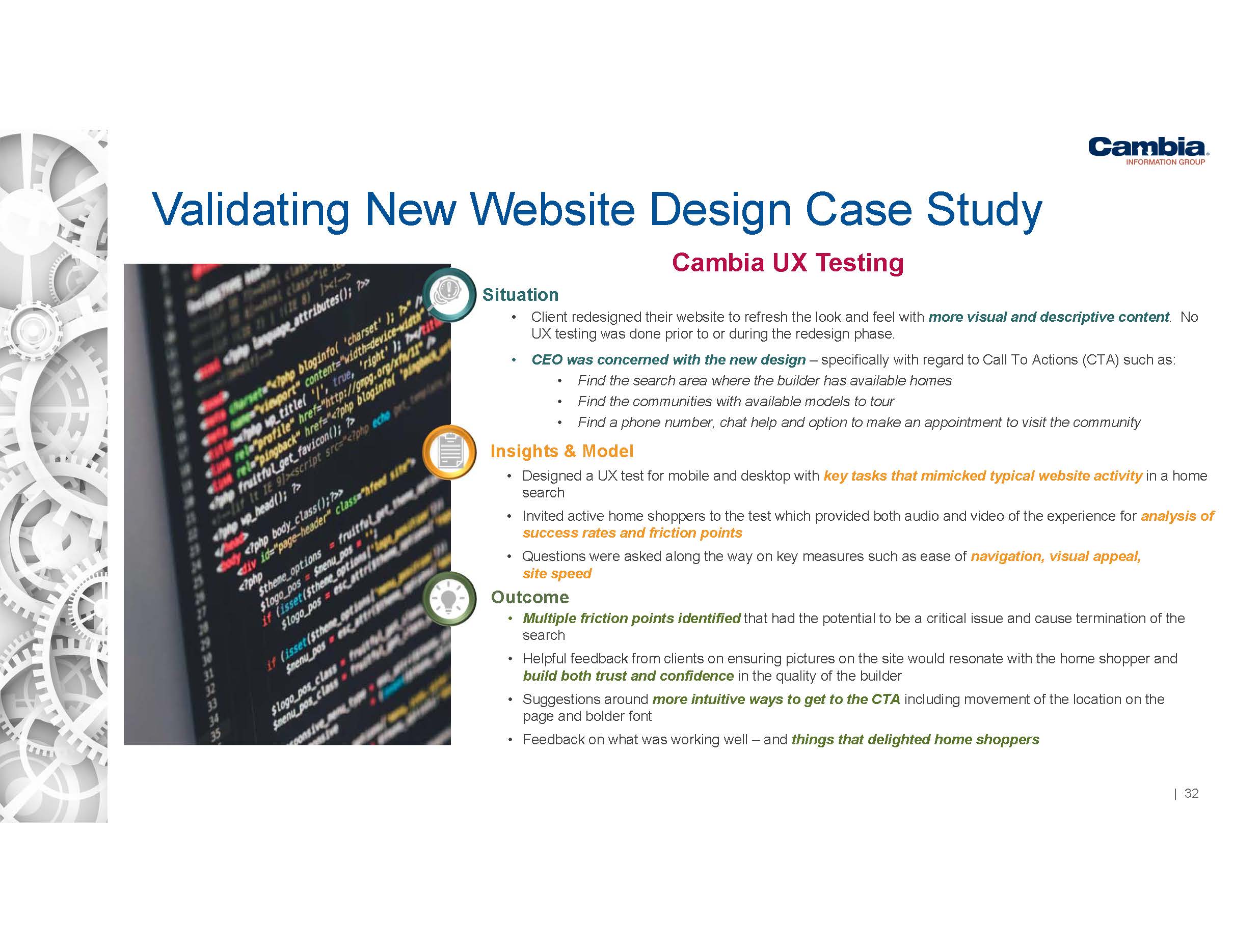 Case Studies -Cambia Information Group