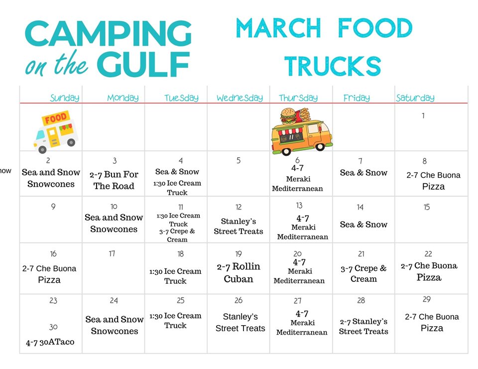 Event Calendar | Camping on the Gulf