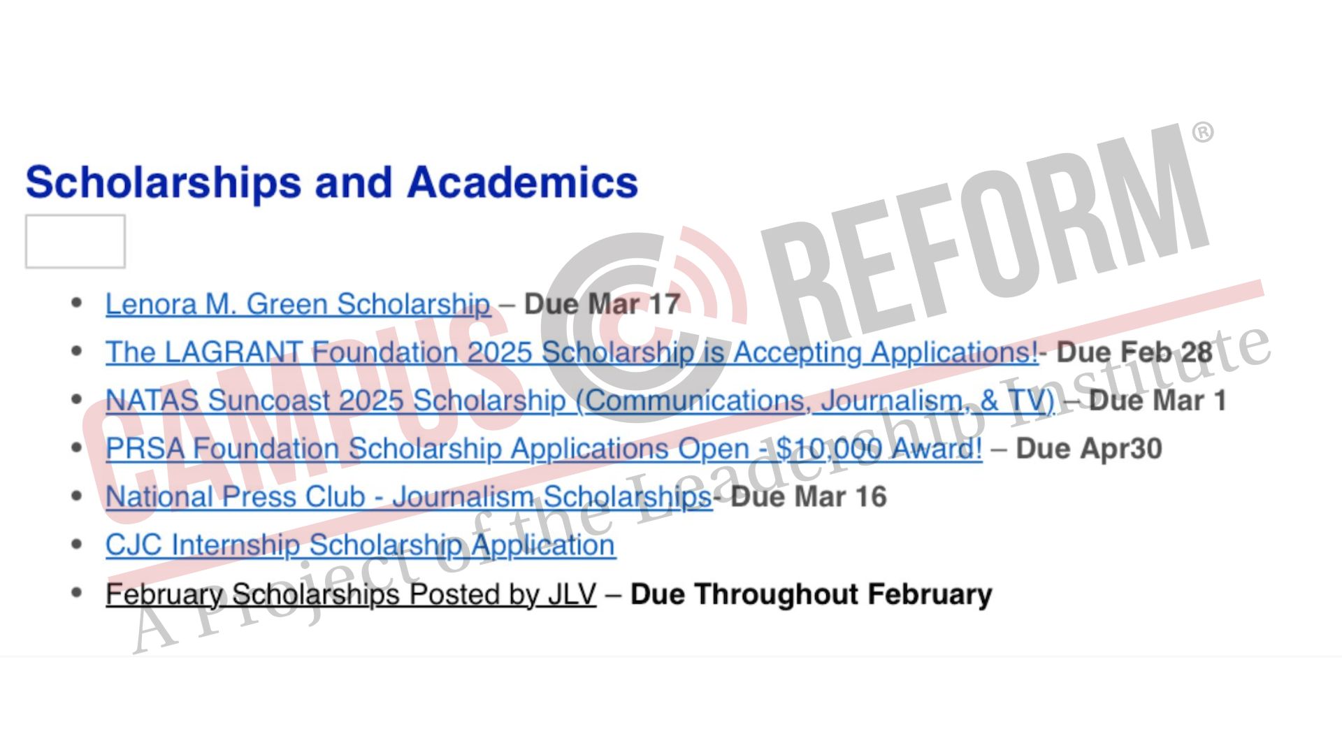 Campus Reform the #1 Source for College News