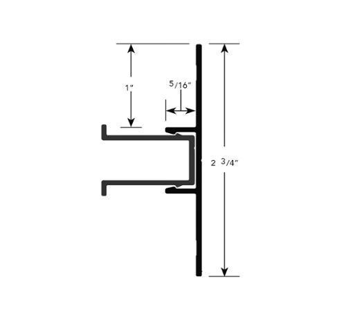 10 ft Fry Reglet Chemical Film Millwork Retainer