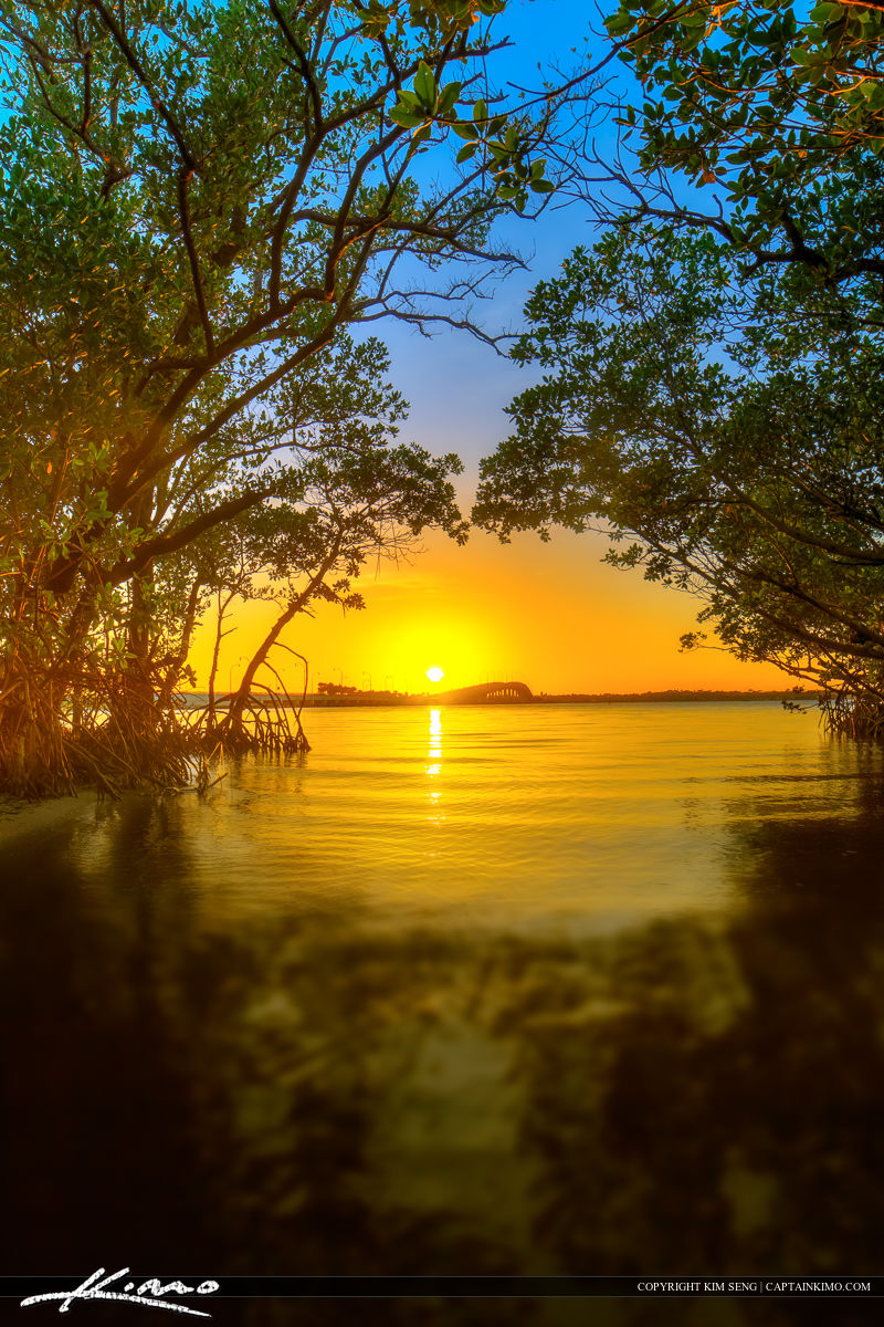 Jensen Beach Florida Sunset Martin County Bridge – HDR Photography by ...