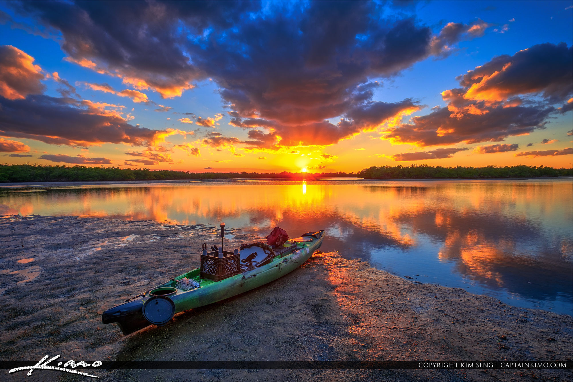 Kayak Fishing Lake Worth Lagoon Sunset Singer Island Florida | HDR ...