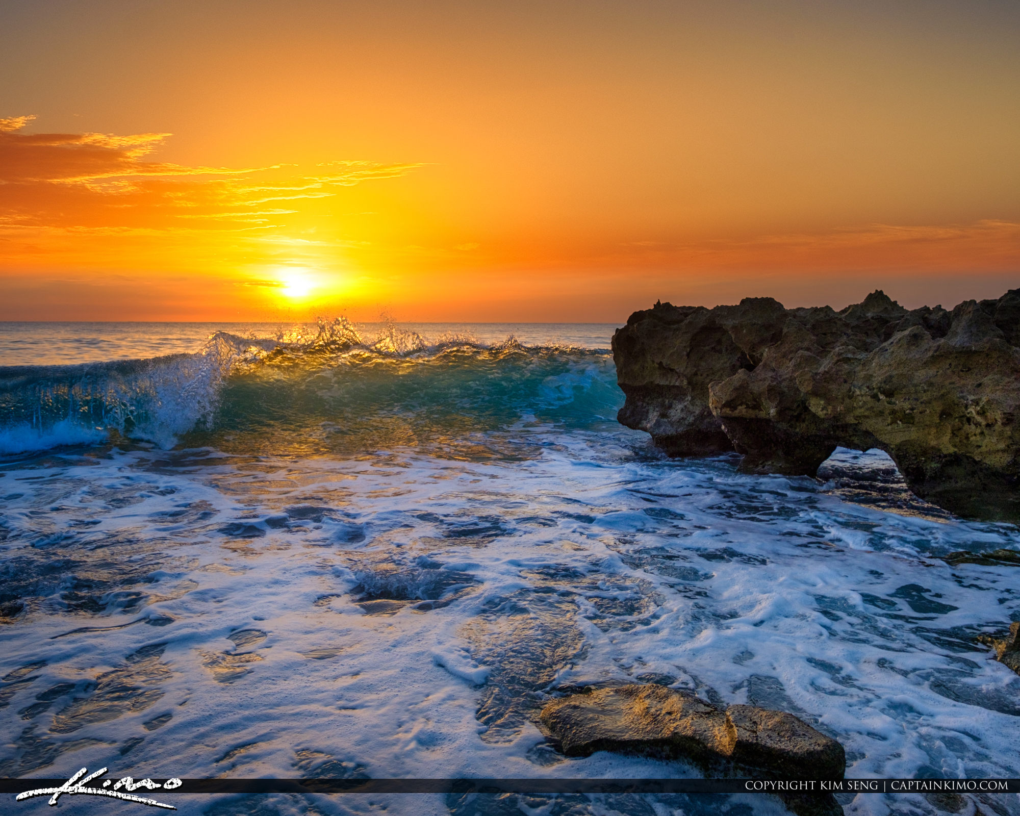 Coral Cove Park Sunrise Jupiter Island Ocean Wave | HDR Photography by ...