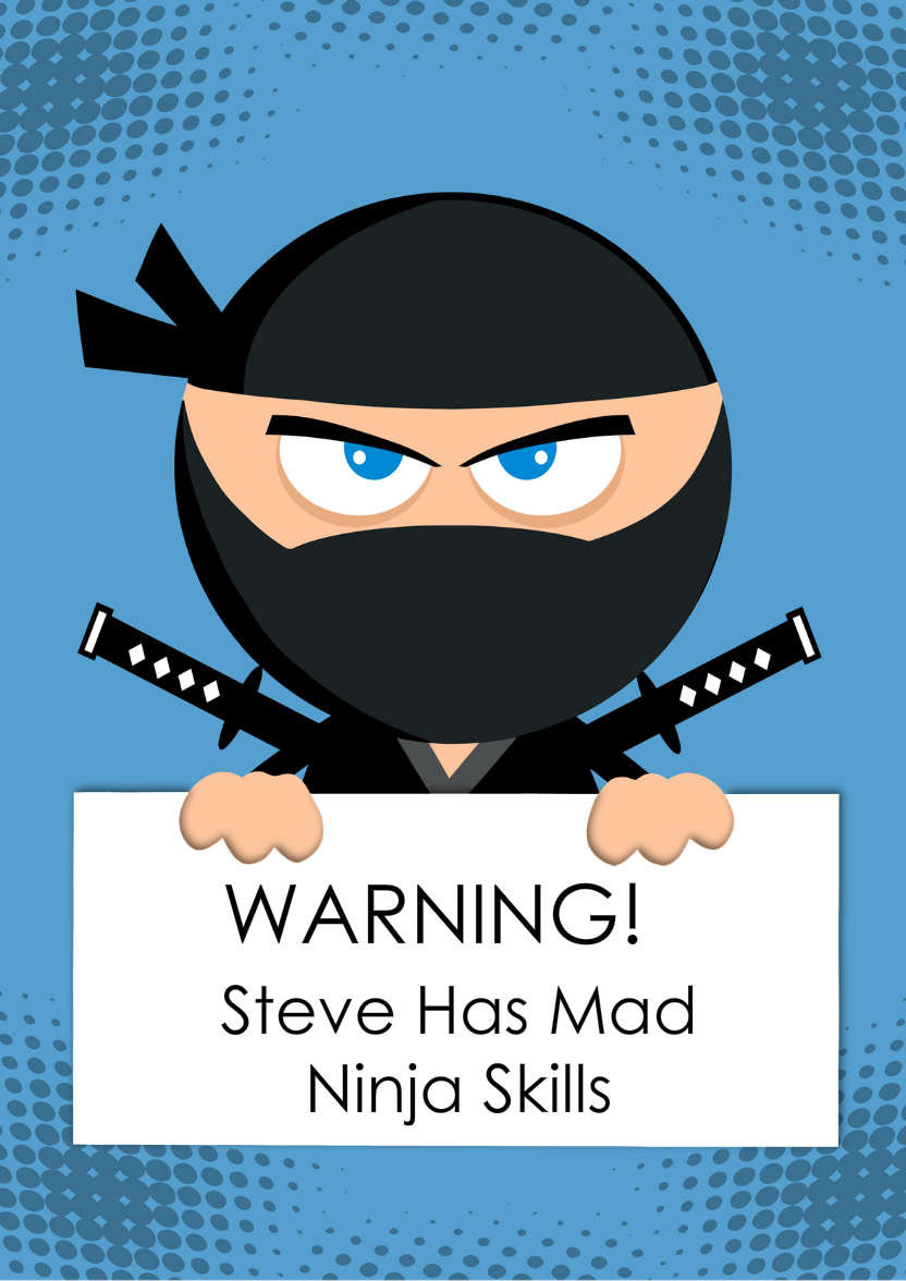Ninja Warrior Card in Card Creator Gallery