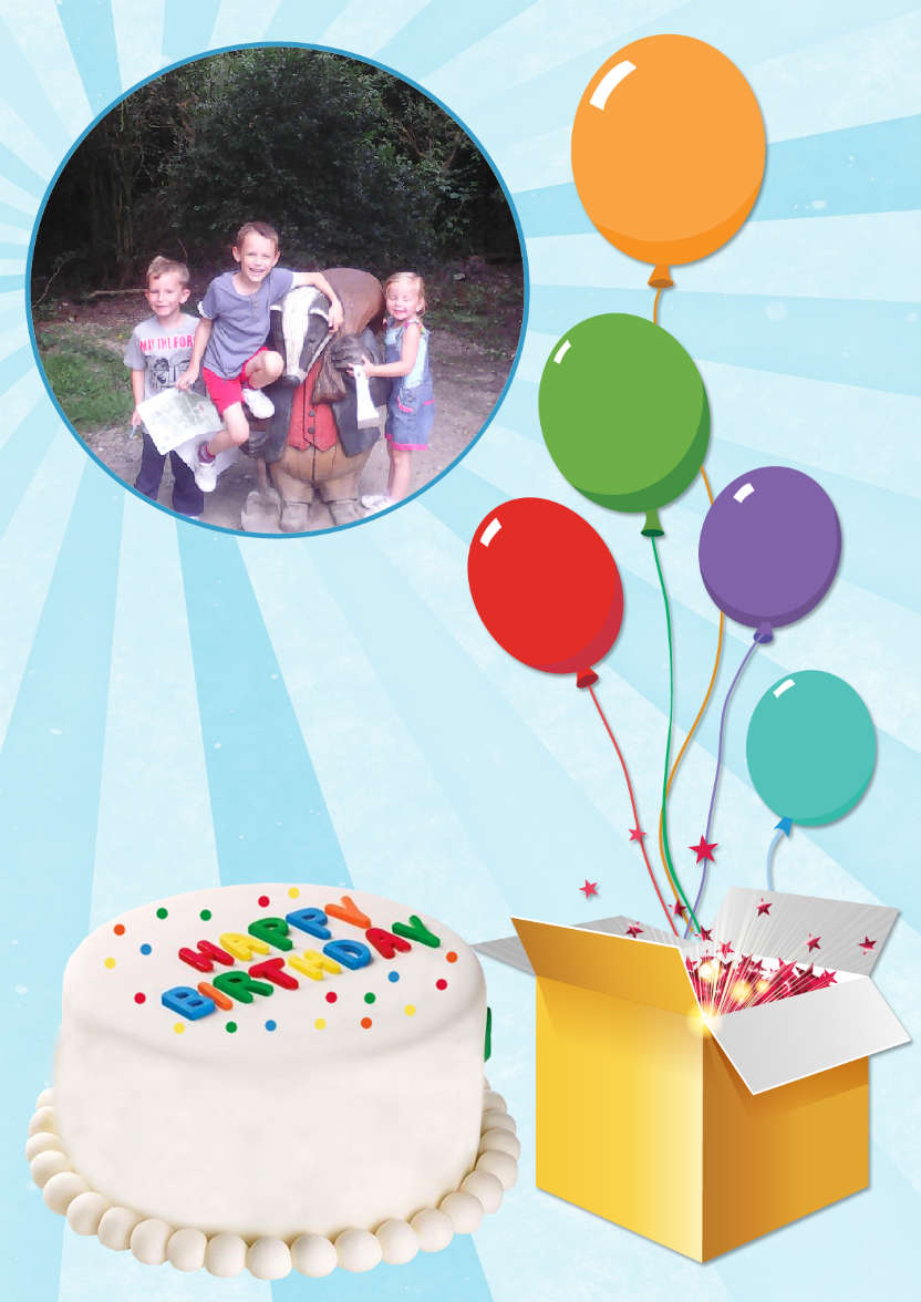 Birthday Surprise Photo Card in Card Creator Gallery