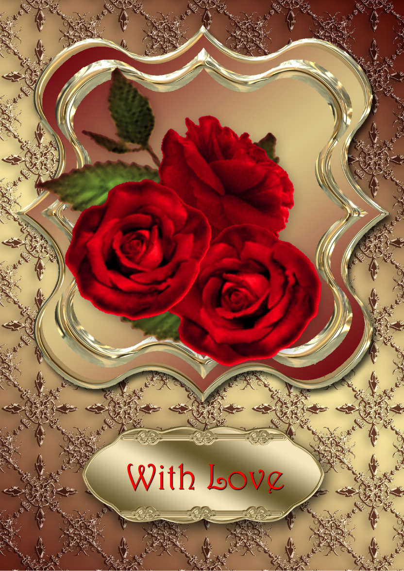 Red Roses in Card Creator Gallery